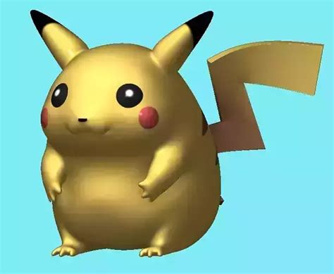 Pikachu 1996 3d Model 3d Printable Cgtrader