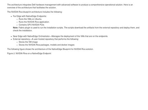 Architecture Overview Dell Nativeedge With Nvidia Riva Blueprint Guide Dell Technologies