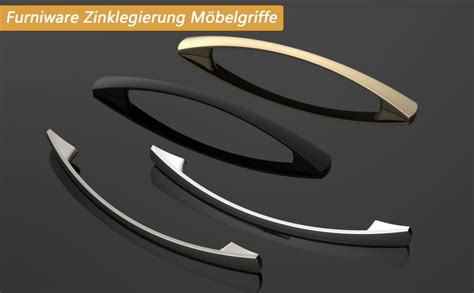 Furniware 10 Stück Griffe 128mm Lochabstand Möbelgriffe Schrankgriffe