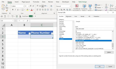 How To Force A Consistent Phone Number Format In Microsoft Excel