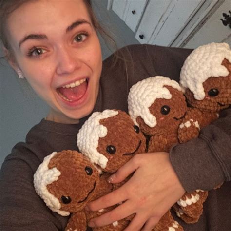 Pdf Pattern Crochet Gingerbread Man Christmas Ornaments Christmas