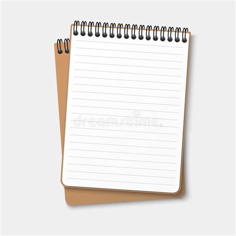 A Notebook With A Horizontal Spring Coil Lies On Top Of Another Notebook Notepad With A Lined