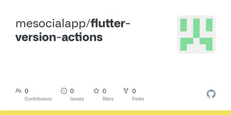 Github Mesocialapp Flutter Version Actions