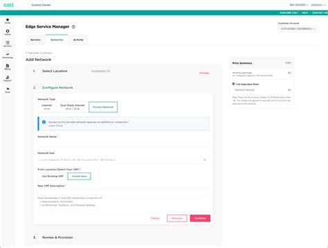 Provisioning A Bare Metal Server Network Colt