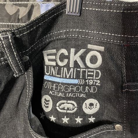 Ecko Unltd Mens Black And Grey Jeans Depop