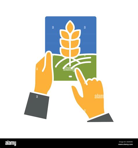 Agro Forecasting Black Line Icon Smart Agriculture Vector Isolated Element Editable Stroke