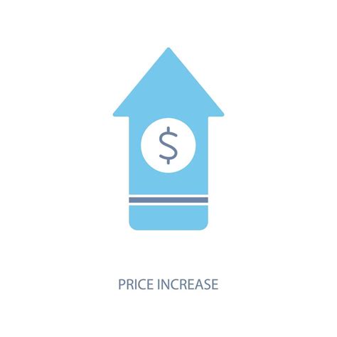 Price Increase Concept Line Icon Simple Element Illustration Price