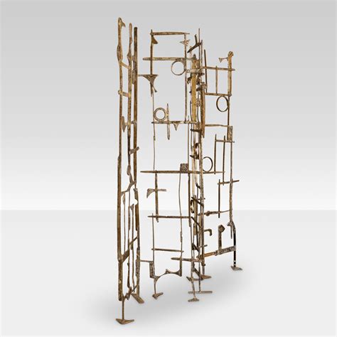 F Edition Brass Sculptural Screen Flair