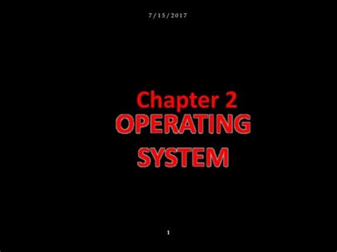Operating System Ppt
