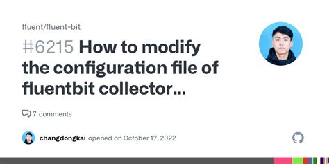 How To Modify The Configuration File Of Fluentbit Collector Without