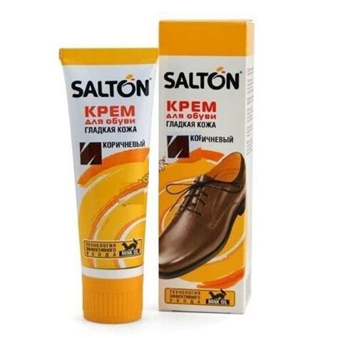 Крем Salton 75мл для обуви с норковым маслом в алюминиевой тубе ...