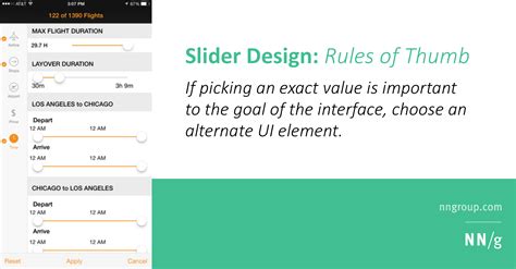 Slider Design Rules Of Thumb Nng