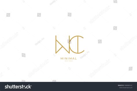 Alphabet Letters Monogram Icon Logo Wc Stock Vector Royalty Free 1608089161 Shutterstock