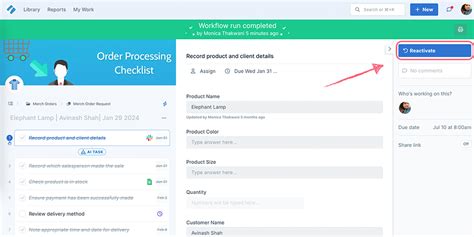 Completed Workflow Runs