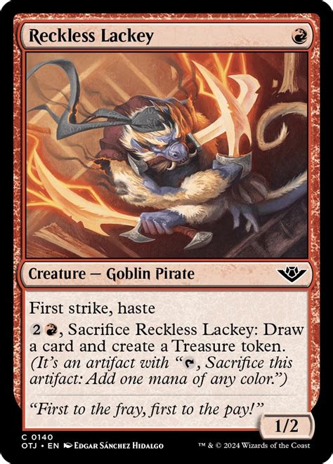 Reckless Lackey Outlaws Of Thunder Junction Magic The Gathering