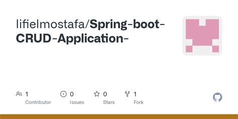 Github Lifielmostafaspring Boot Crud Application