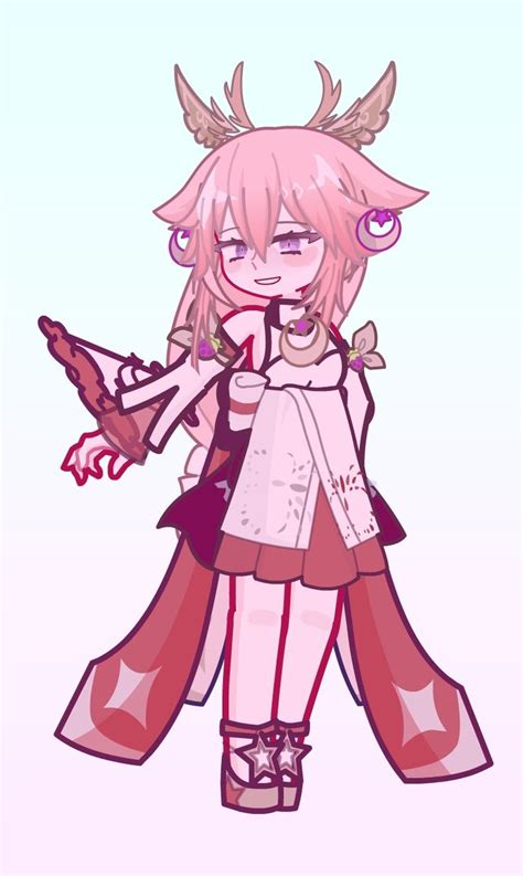 Yae Miko Or Guuji Yae Gacha Life 2 Design