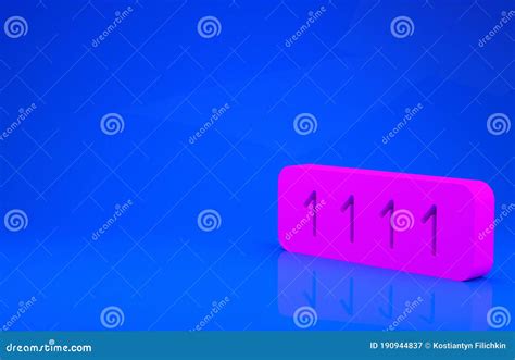 Pink Password Protection And Safety Access Icon Isolated On Blue Background Security Safety