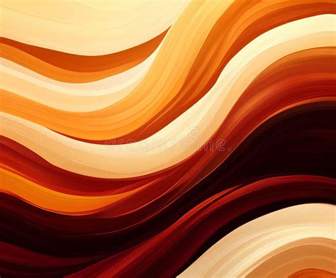 Abstract Waves Of Warm Earthy Tones Flowing Smoothly Creating A Visually Dynamic And Engaging