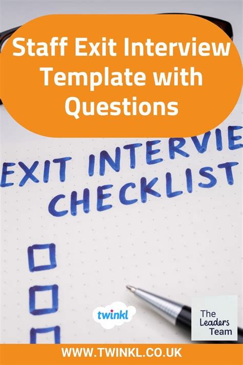 Exit Interview Questions And Template