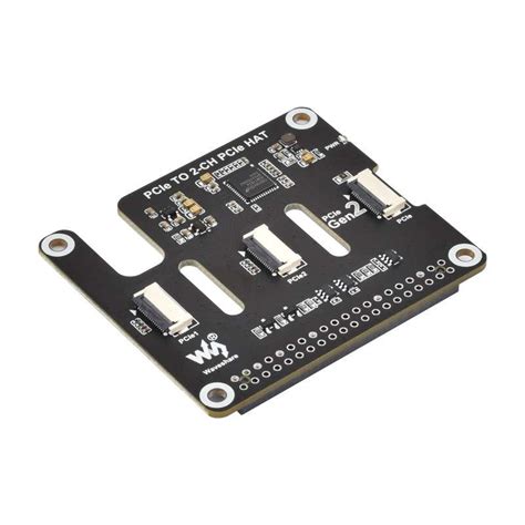 2 Ch Pcie Ffc Adapter Board For Raspberry Pi 5 Expands 2 Ch Pcie Ffc Connectors Stacking