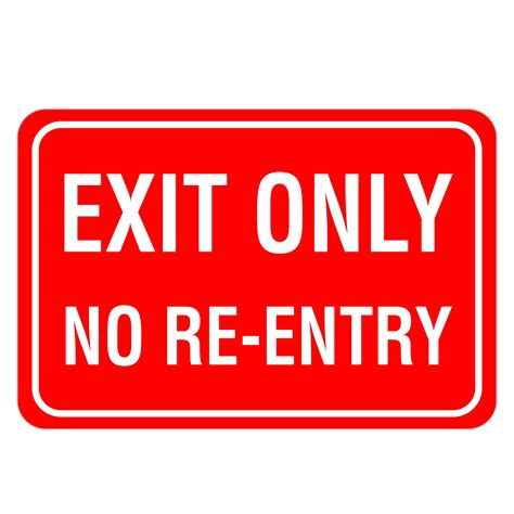 Printable Entrance Only Sign Free Printable Signs