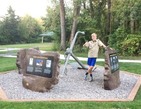 Scouts Eagle Project Refurbishes Rooks Park Monument Etcetera