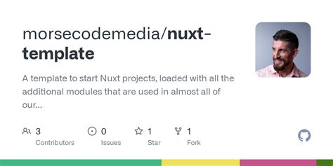 Github Morsecodemedianuxt Template A Template To Start Nuxt