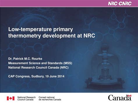 Ppt Low Temperature Primary Thermometry Development At Nrc Powerpoint