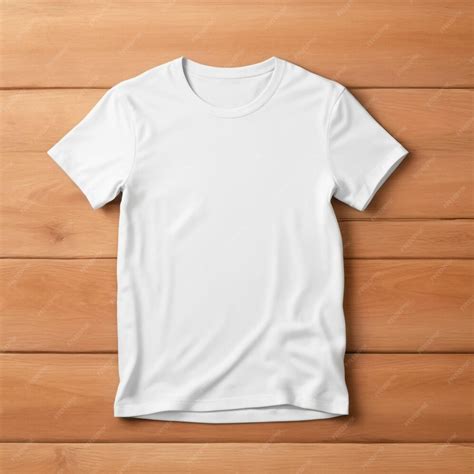 Blank White Tshirt Template For Design Premium Ai Generated Image