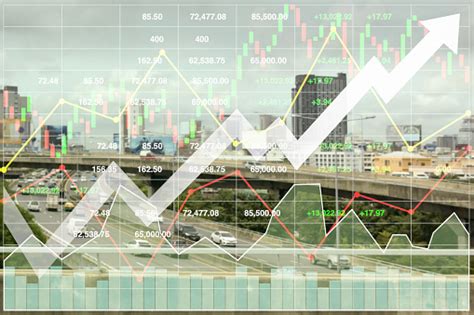 차트와 교통 사업에 성공적인 투자와 태국 방콕에서 고속도로 교차로 배경에 그래프의 주식 금융 인덱스입니다 개념에 대한 스톡 사진 및 기타 이미지 Istock