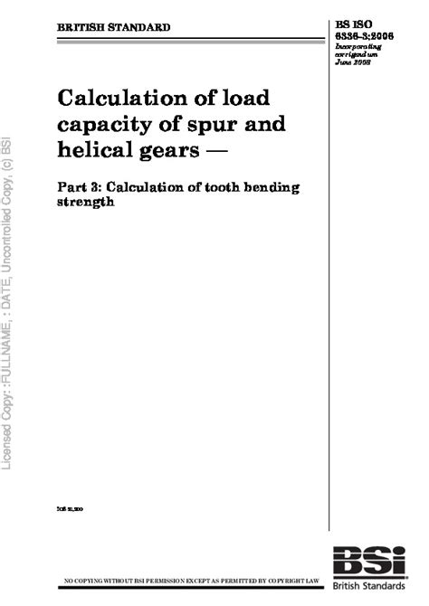 Calculation Of Load Capacity Of Spur And Helical Gears Part 3 Calculation Of Tooth Bending