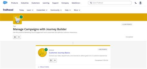 Jithin Saju On Linkedin Successfully Completed The Trail Journey Builder Campaigns In Trailhead