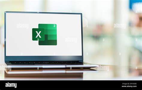 POZNAN POL SEP Laptop Computer Displaying Logo Of Microsoft Excel A Spreadsheet