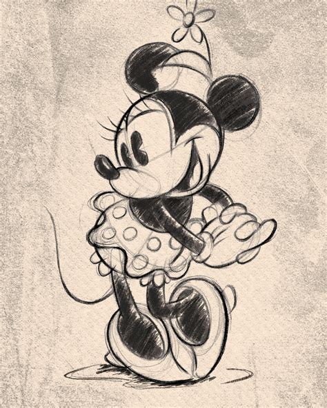 Minnie And Mickey Mouse Sketch At Explore
