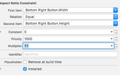 Ios 1 1 Width Height Constraint To UIButton Programmatically Stack