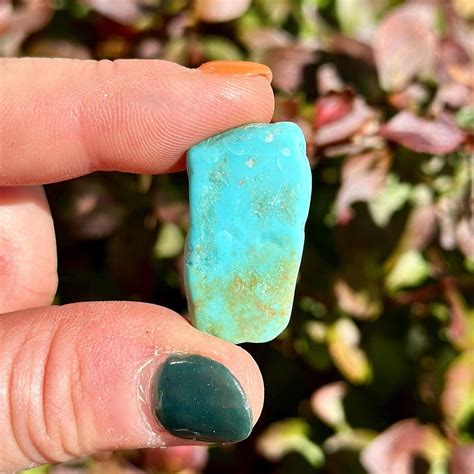 Raw Turquoise Stone Tyrone New Mexico New Moon Beginnings