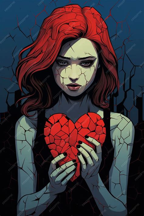 깨진 심장 개념 무료 사진