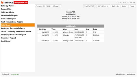 Admin Void Report Issues V5 Question Sambaclub Forum