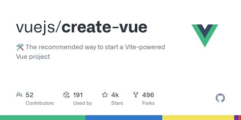 Github Vuejscreate Vue 🛠️ The Recommended Way To Start A Vite Powered Vue Project