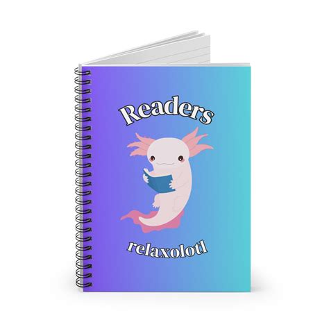 Funny Axolotl Journal Axolotl T For Writer Reading Journal Notebook Book Tracker For