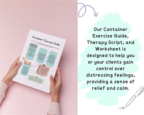Emdr Container Exercise Emdr Worksheets For Therapists Emdr Client