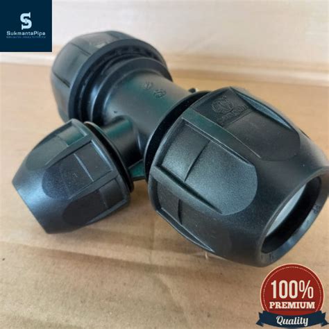 Jual FITTING PIPA HDPE REDUCER TEE 90mm X 63mm SAMBUNGAN PIPA HDPE TEE Kab Bogor