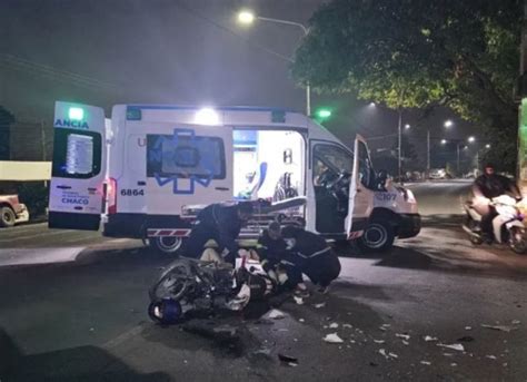 Un Motociclista Sufrió Fractura Expuesta Tras Chocar Con Un Automóvil