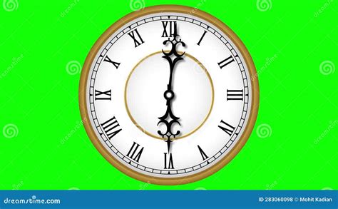 Golden Wall Clock Animation Animated Clock Time Lapse Loop Stock Footage Video Of Black
