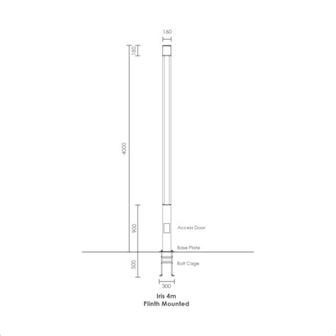 Iris 4m Plinth Regent Lighting Solutions