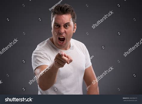 Angry Man Aggressive Pointing Images Stock Photos Vectors Shutterstock