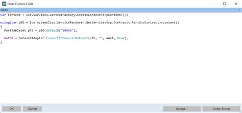 Pass A Dataview To A Function For Further Processing Kinetic ERP Epicor User Help Forum