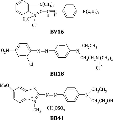Chemical Structure Of Cationic Dyes Download Scientific Diagram