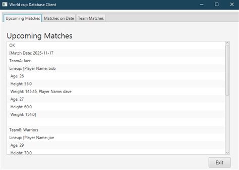 Github Phoolcmdtcp Socket Worldcup Database This Project Is A